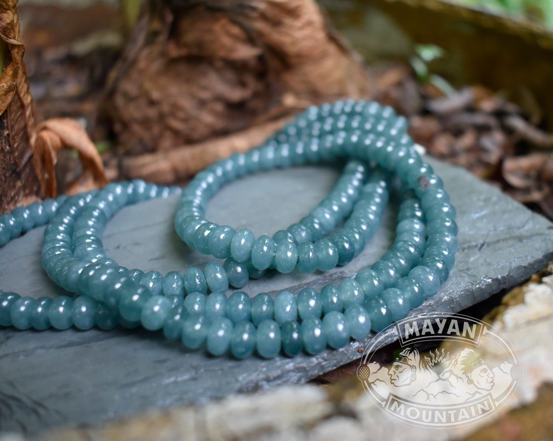 LIGHT WATERY BLUE // Guatemalan Jadeite Jade // Lot of Ten - Etsy
