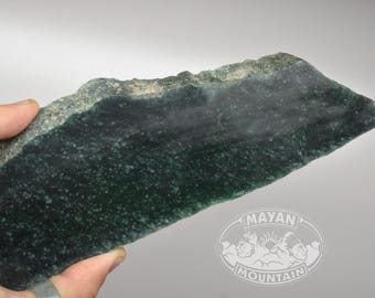 CLOUDY BLUE SLAB// Princesa Blue // Rough Jadeite Jade // Guatemalan ...