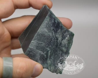 CLOUDY BLUE SLAB// Princesa Blue // Rough Jadeite Jade // Guatemalan ...