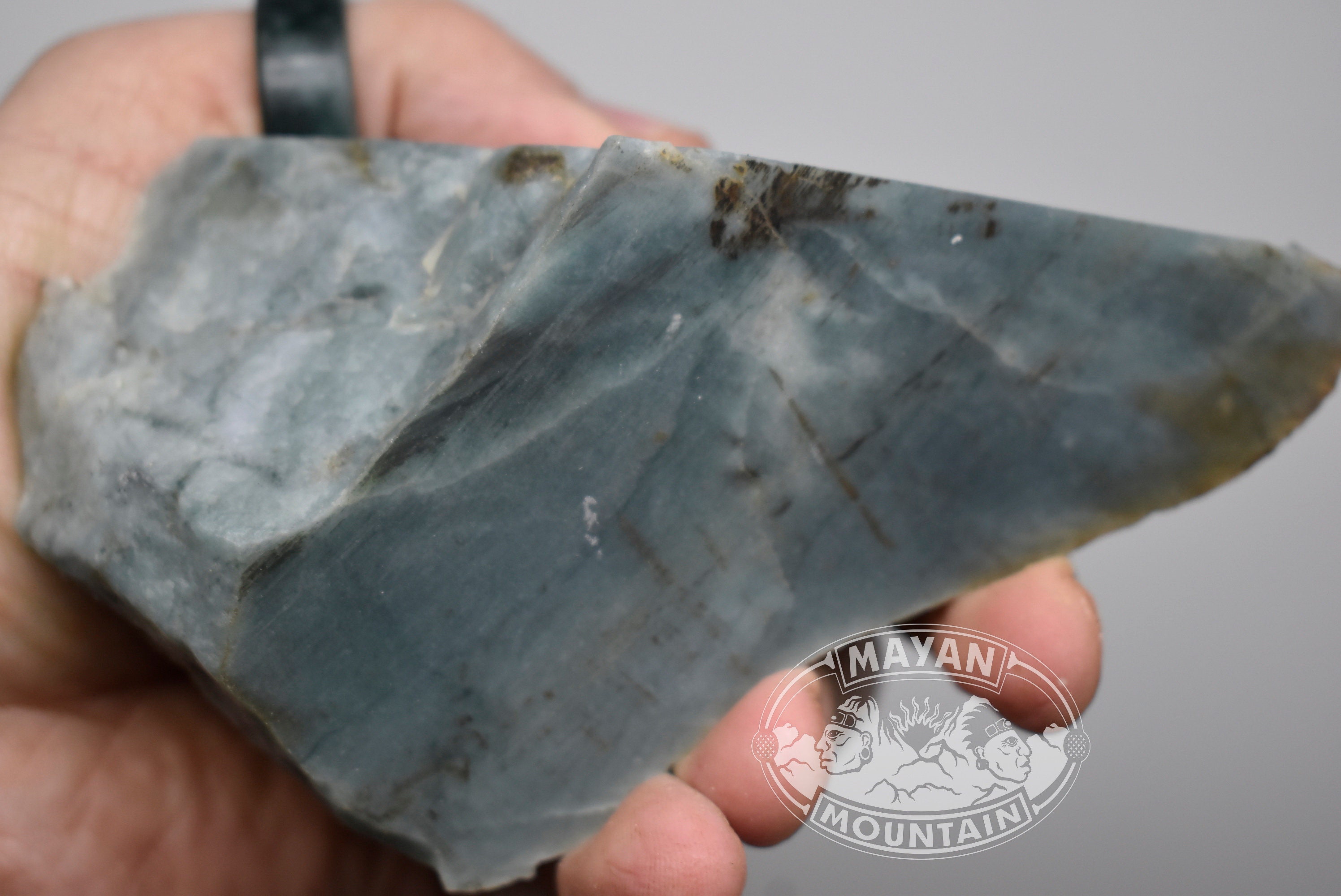 Super Tight GEMMY GRAIN // Translucent Rough Blue Guatemalan Jadeite ...