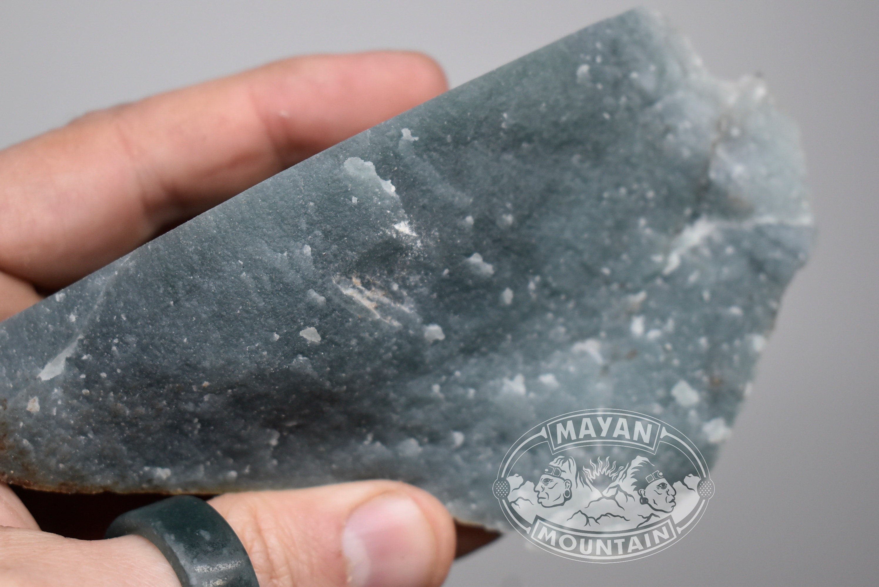 Super Tight GEMMY GRAIN // Translucent Rough Blue Guatemalan Jadeite ...