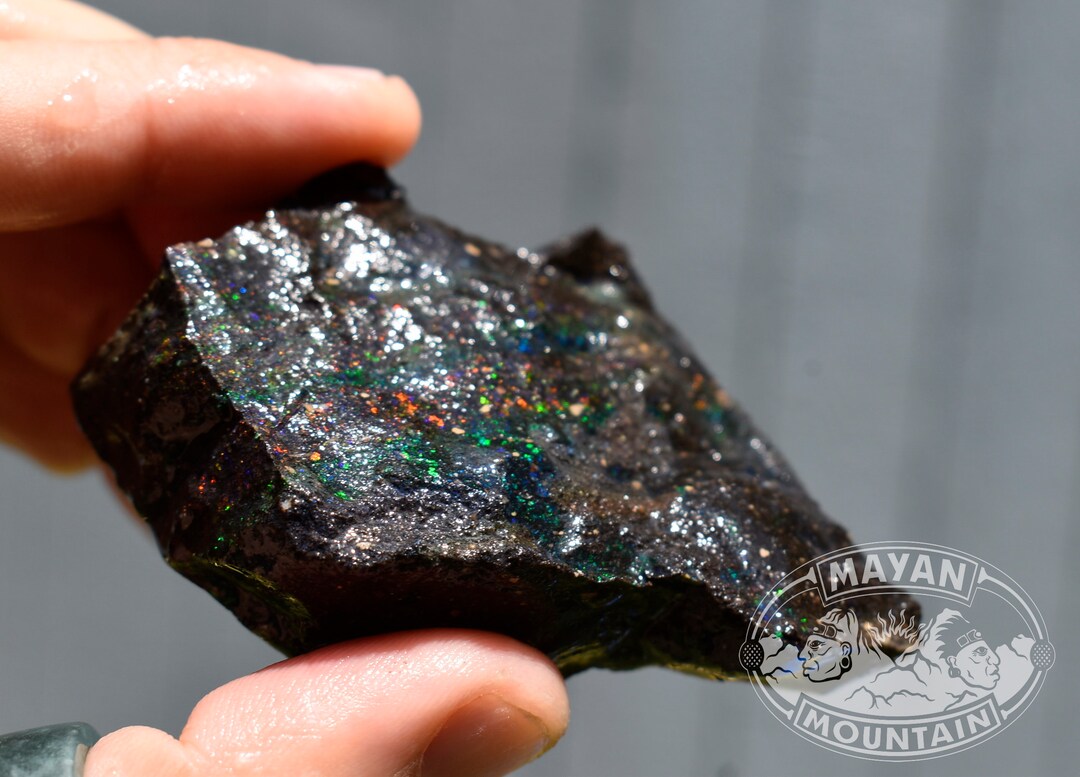 Specimen Stone // HONDURAN Honduras // Rough BLACK Matrix Opal // Erendique Tablon Mine // Rough ...