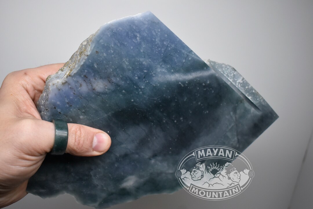 SUPER Translucent BLUE With PURPLE // Huge Bangle Slab of Our 132 Lb ...