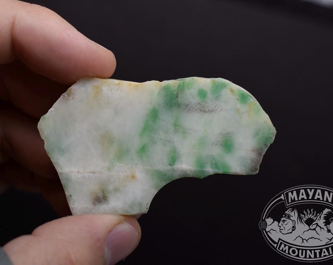 MOSS ON SNOW // Rough Jadeite Jade // Guatemalan Guatemala // Mayan ...