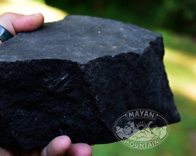 Large Chunk // JET BLACK JADE // Guatemalan Guatemala Rough Jadeite ...