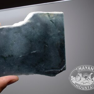CLOUDY BLUE SLAB// Princesa Blue // Rough Jadeite Jade // Guatemalan ...