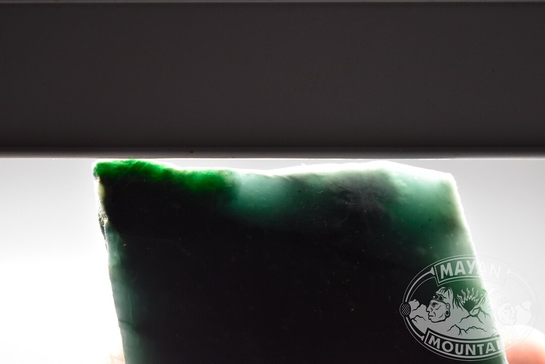 PRINCESA BLUE W IMPERIAL Green! // Guatemalan Jadeite Jade Rough Slab ...