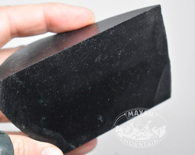 Super Rare // JET BLACK JADE // Guatemalan Guatemala Rough Jadeite ...