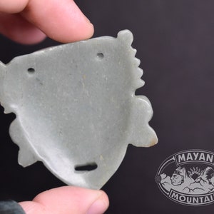 Mayan BURIAL MASK // Maya Face // JADEITE Jade // Necklace Pendant ...