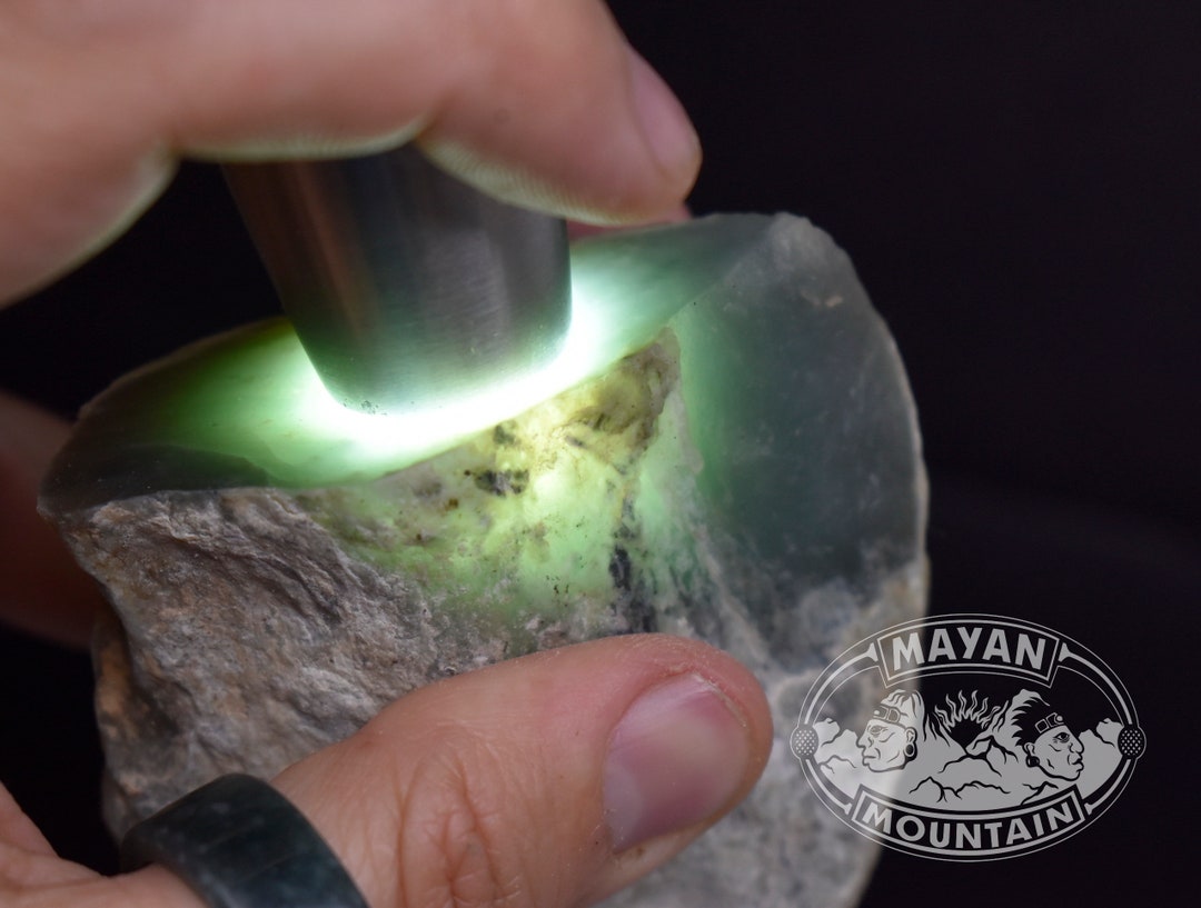 ICY SEA FOAM Green // Super Translucent // Blue Green Rough Jadeite ...