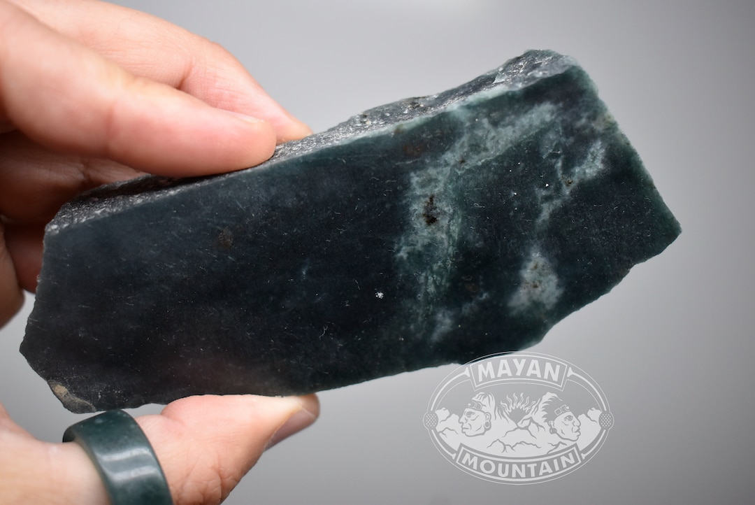 SUPER DARK // SOLID Blue // Rough Jadeite Jade // Guatemalan Guatemala ...