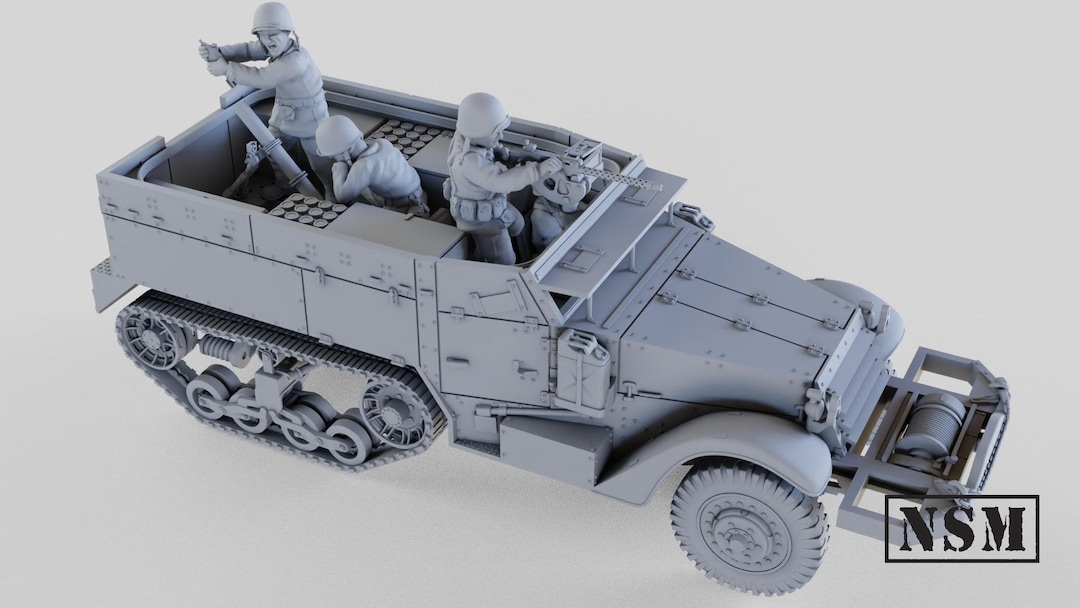 US Army M4 Mortar Carrier Halftrack (late Production) for 28mm ...