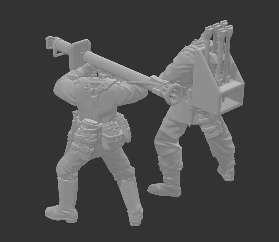 German Luftwaffe Panzerschreck Squad for 28mm WW2 Wargaming - Etsy