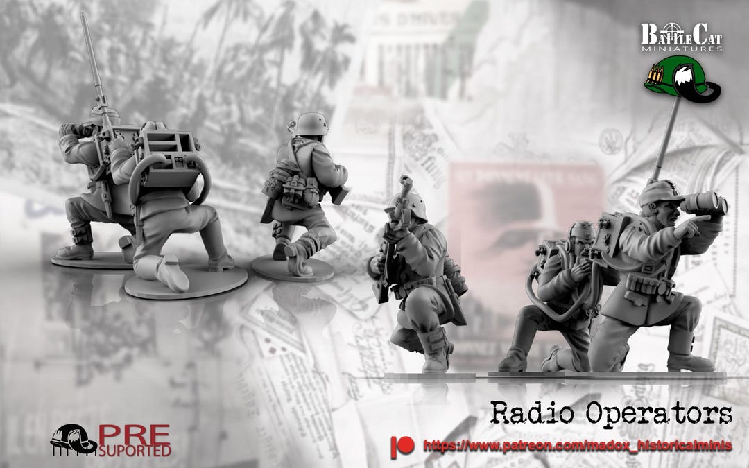 German Luftwaffe Radio Operators Team for 28mm WW2 Wargaming - Etsy