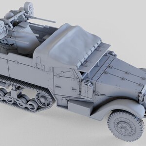 US Army M16 Quad HMG Halftrack for 28mm Wargaming WW2 - Etsy