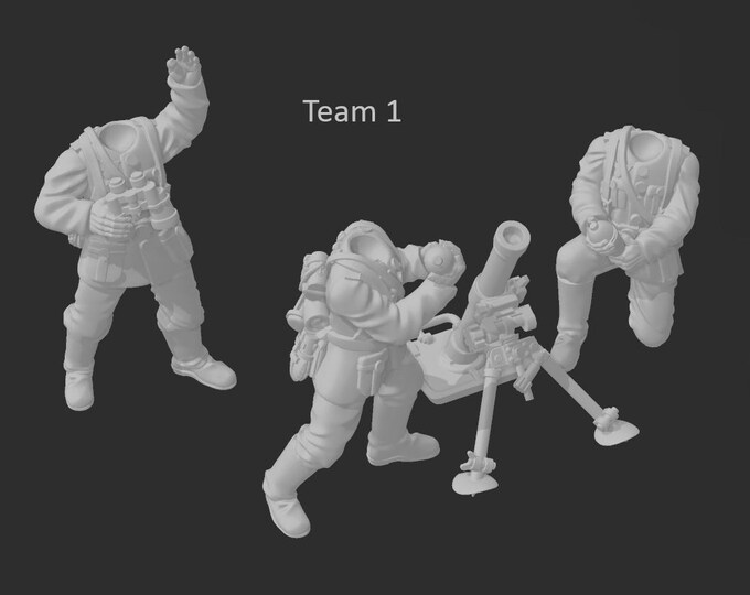 German Medium Mortar Squad for 28mm WW2 Wargaming - Etsy