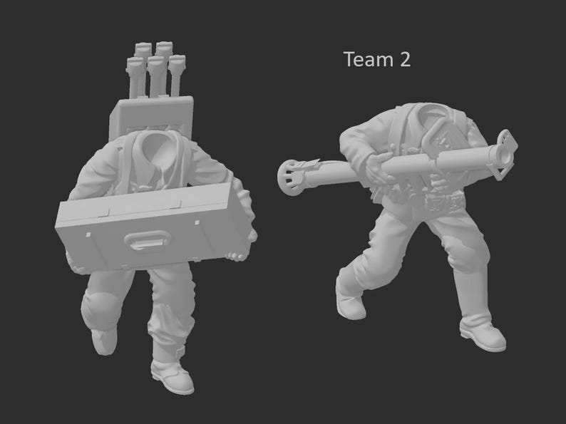 German Luftwaffe Panzerschreck Squad for 28mm WW2 Wargaming - Etsy