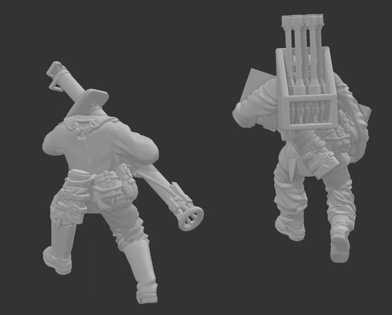 German Luftwaffe Panzerschreck Squad for 28mm WW2 Wargaming - Etsy