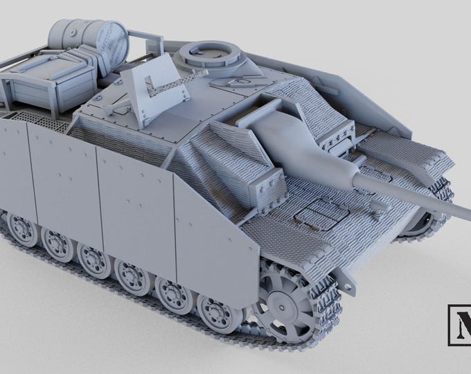 German Stug III Ausf G (waffle Pattern) for 28mm Wargaming - WW2 - Etsy