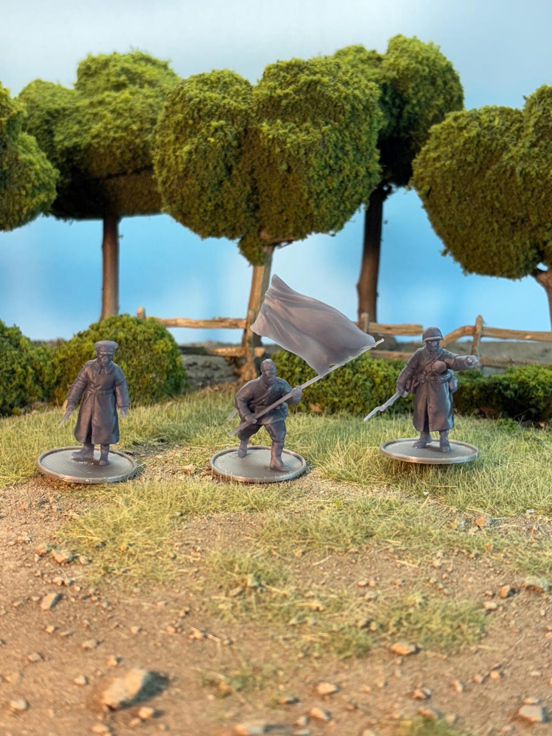 Soviet Platoon Command Team for 28mm WW2 Wargaming - Etsy