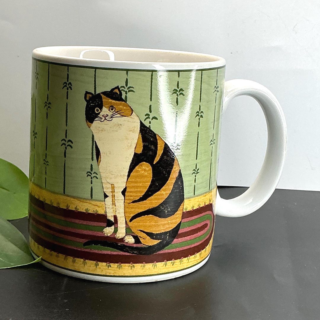 Vintage Warren Kimble Genuine Stoneware “cat Collection” Single Coffee ...