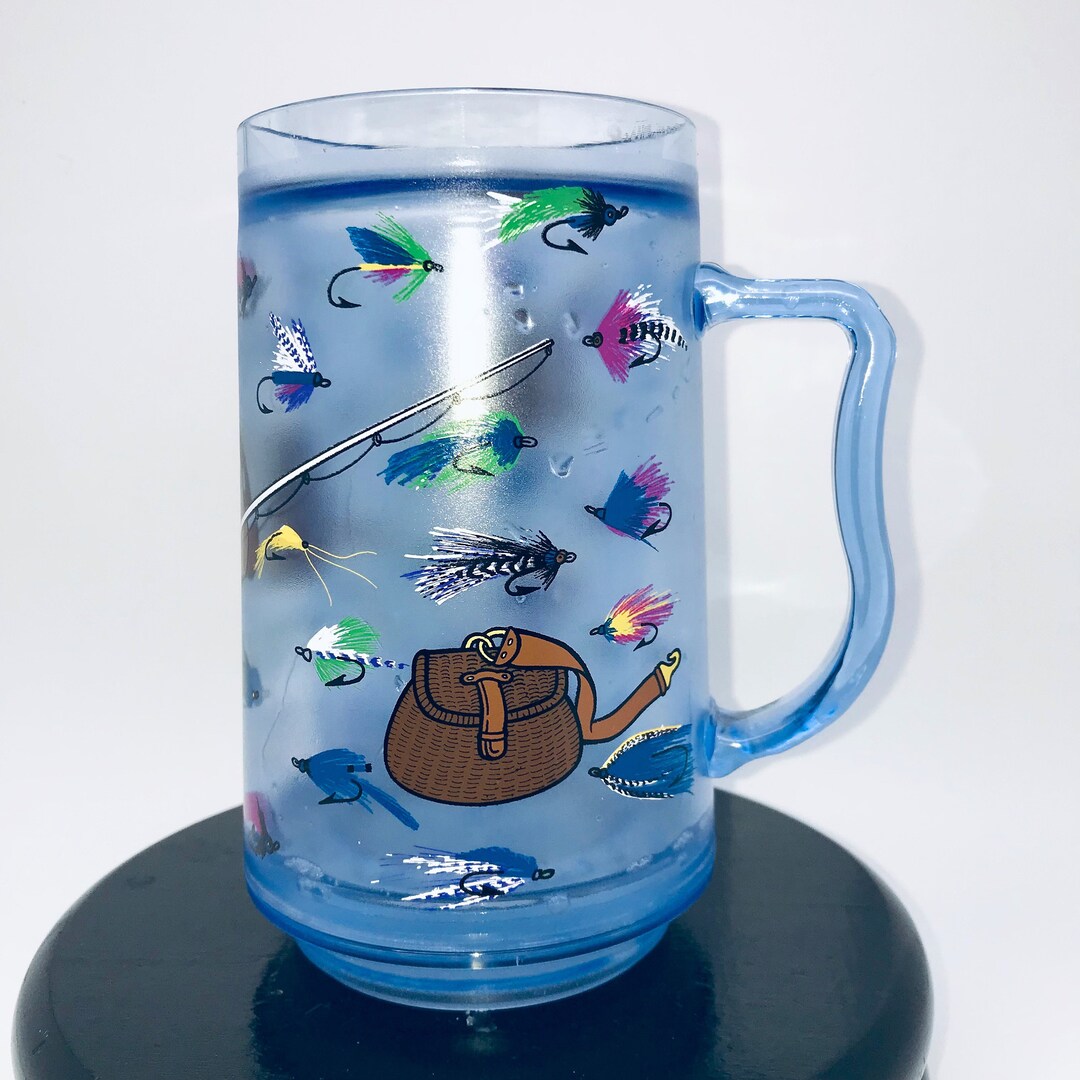 Vintage Fly Fishing Themed Freezable Big Chill Handled Mug Cup - Etsy
