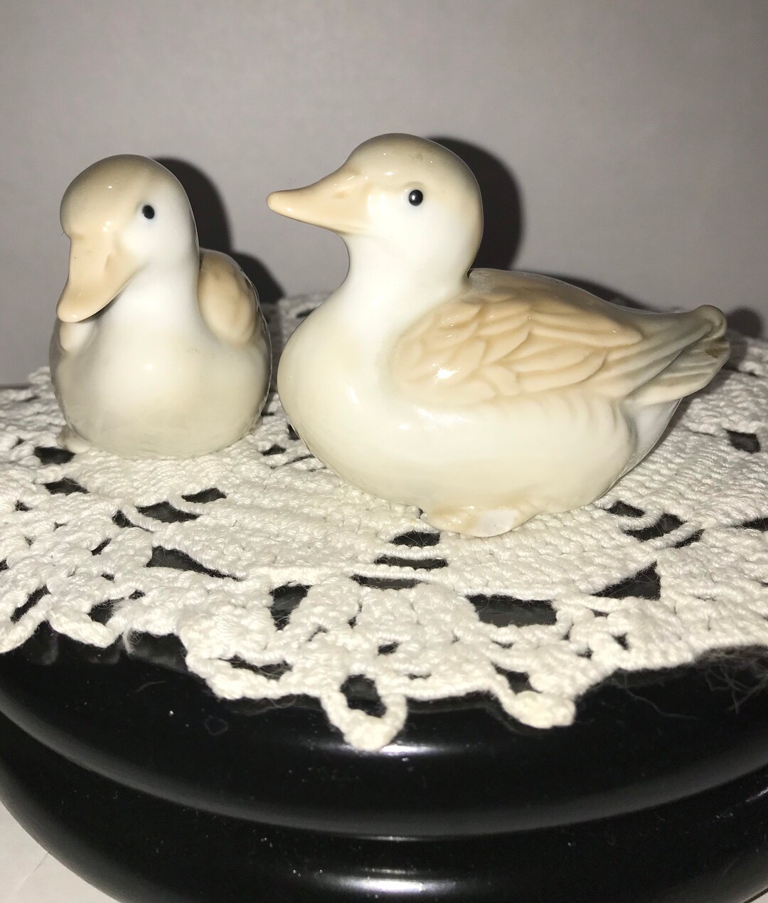 HOMCO Porcelain Duck Figurines, Japan - Tan/gray Pair - Etsy