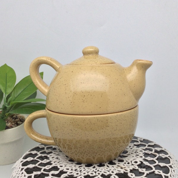 Stoneware Tea Set - Etsy