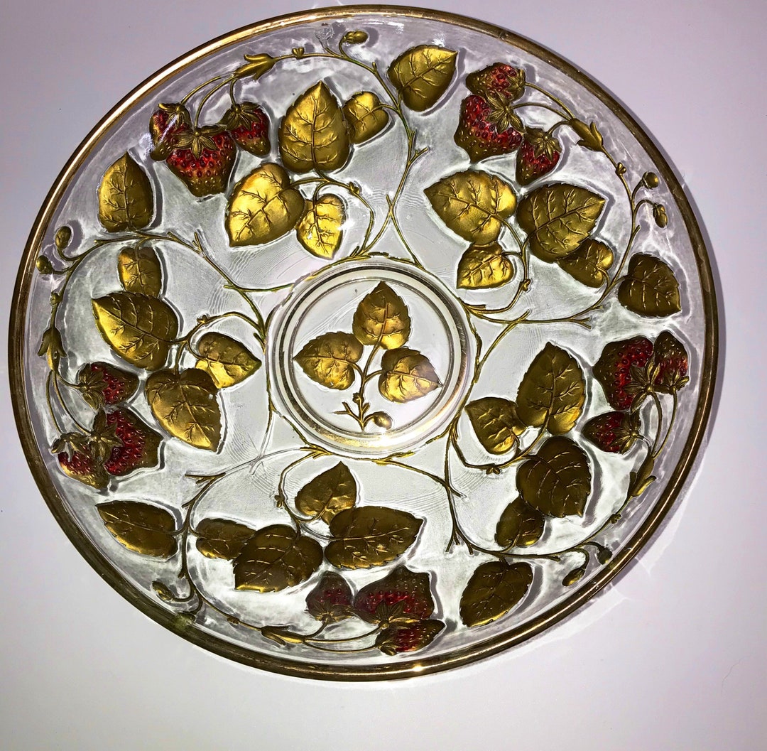 Vintage Beautiful Goofus Glass Serving/fruit Bowl Red - Etsy