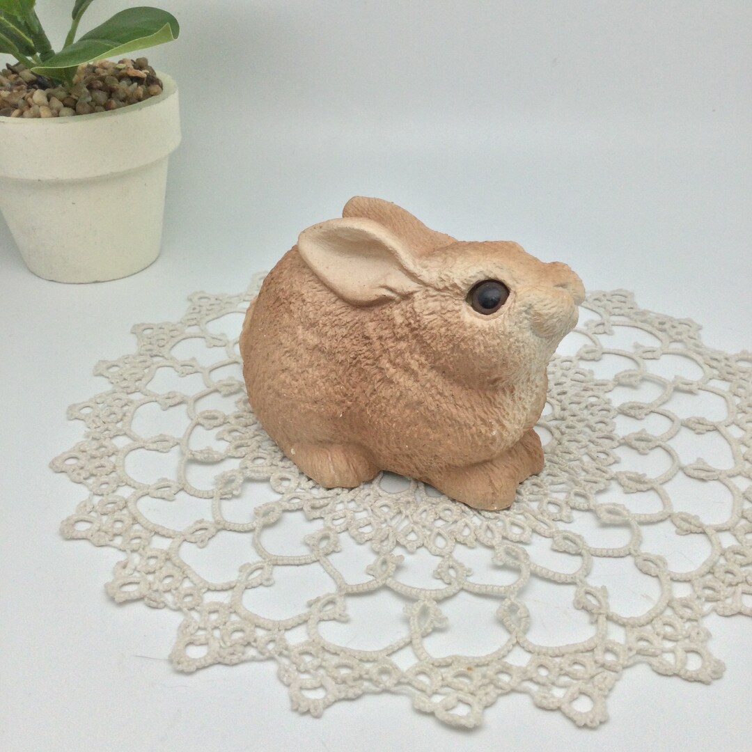 Vintage United Design Stone Critter Collection, “bunny Rabbit ...