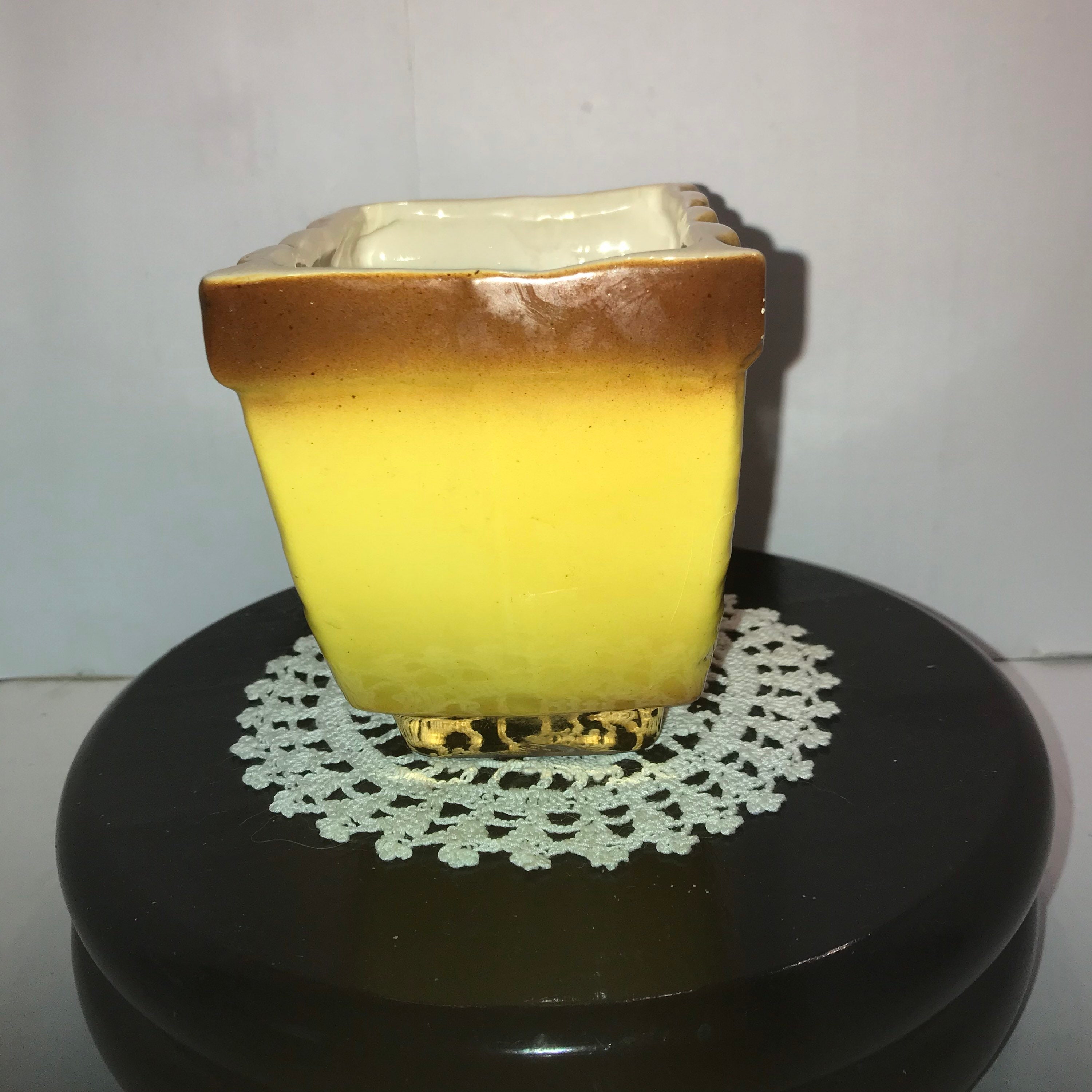 Vintage Ceramic Pottery Shafer 23K Gold Guaranteed Harvest | Etsy