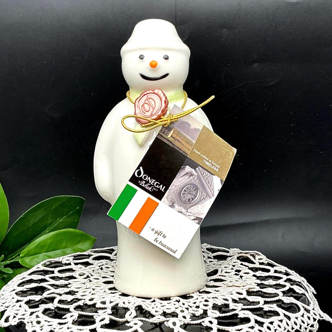 Vintage Donegal Parian China Snowman Figurine, Belleek Porcelain, Irish ...