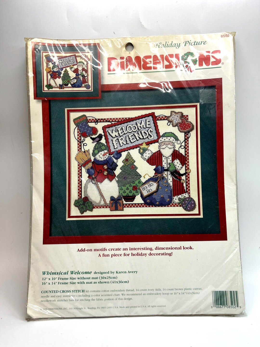 Vintage Dimensions Counted Cross-stitch Kit, “whimsical Welcome ...