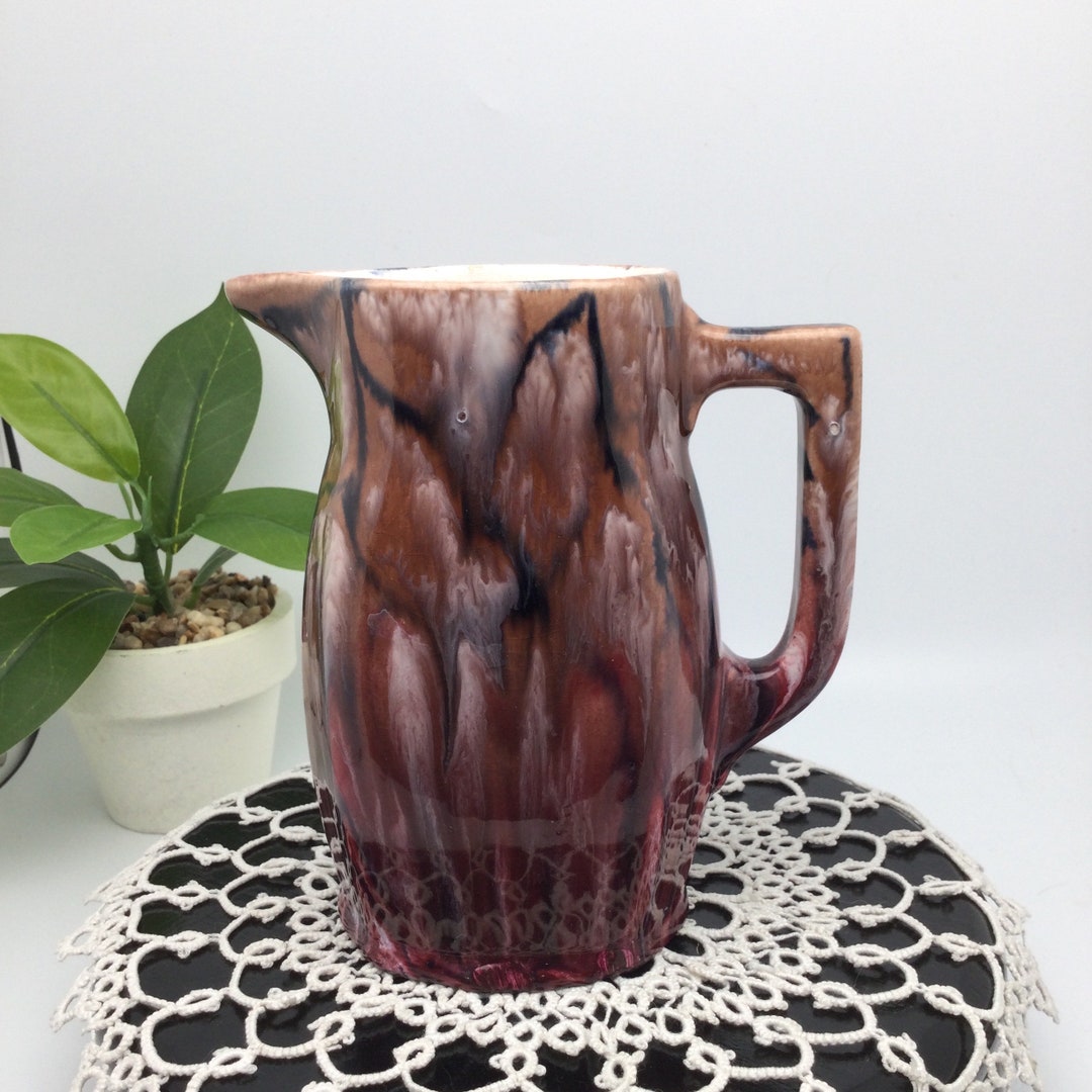 Vintage Trade Mark Coronet Art Pottery Creamer Small Handled Pitcher in ...
