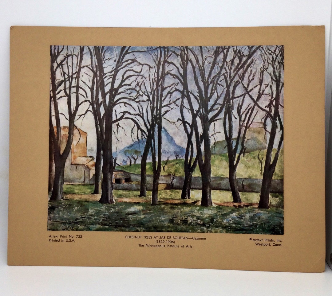 Vintage Artext Prints, Inc. “ Chestnut Trees at JAS DE Bouffan —cezanne ...