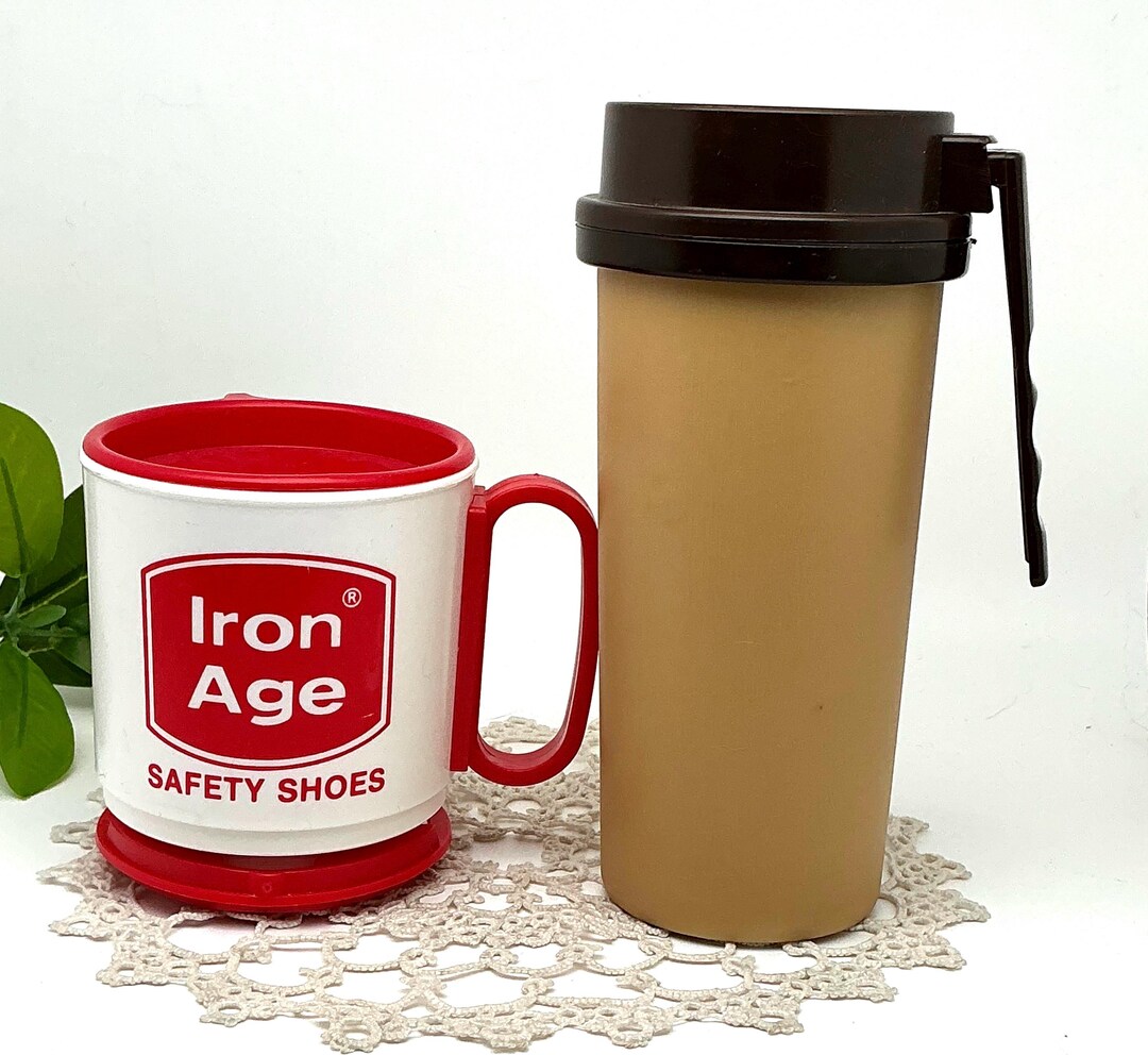 Vintage Travel Mug Set, Iron Age Safety Shoes Mug, Insulated Tumbler - Etsy