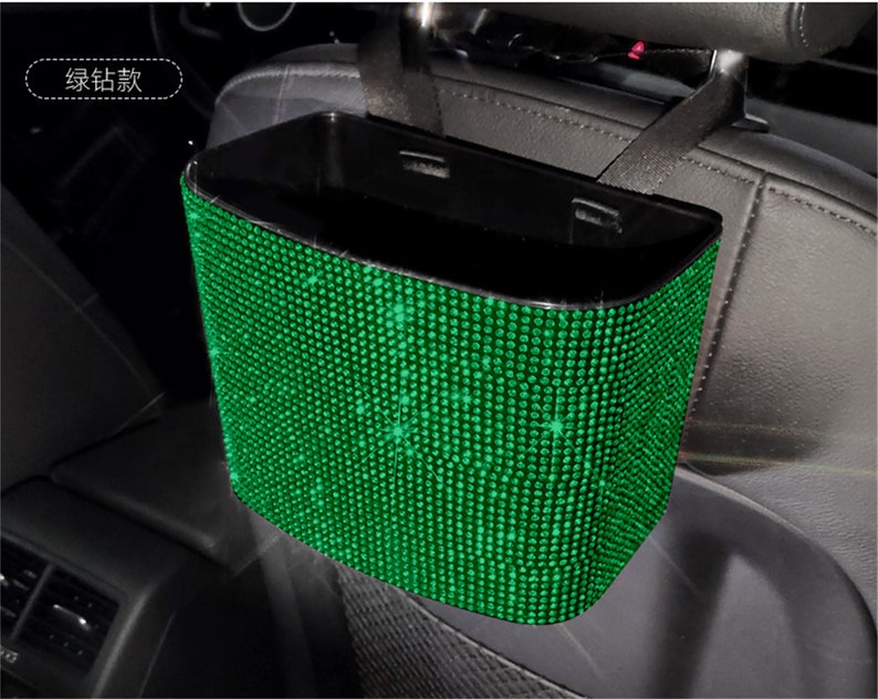 Luxury Bing Glitter Diamond Car Garbage Can Sparkle | Etsy