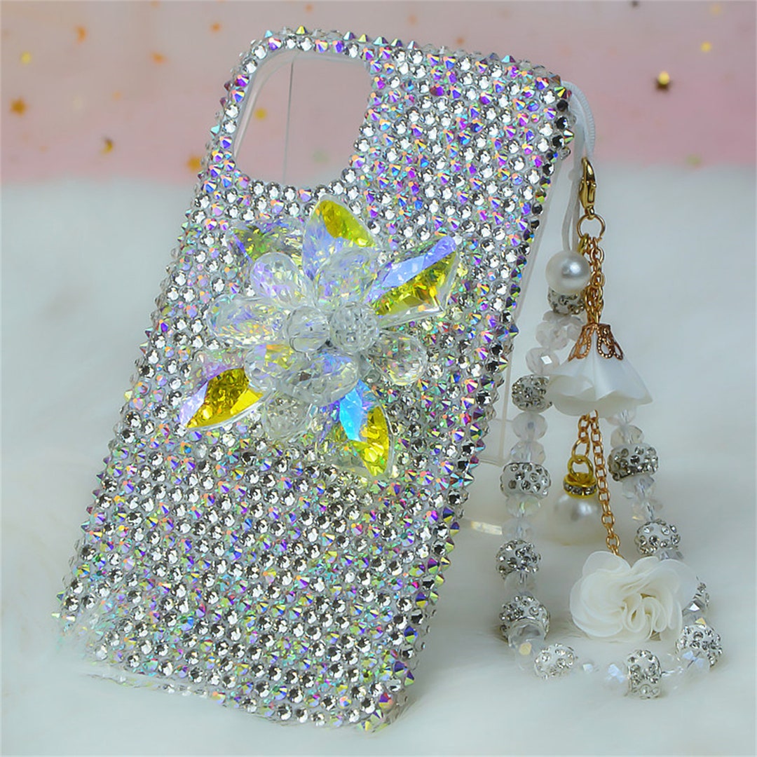 Rhinestone Phone Case for iPhone 15/14/13/12/11/samsung Galaxy - Etsy