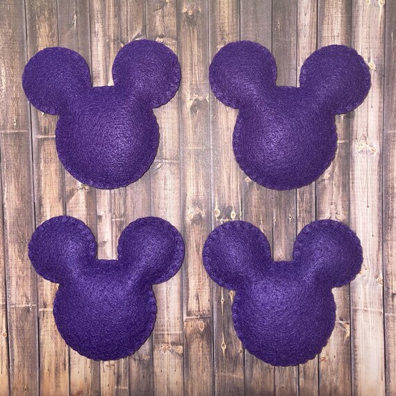 Disney Mickey Mouse Purple Felt Home Decor - Etsy