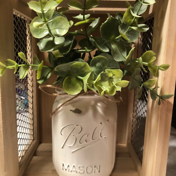 Distressed Mason Jar - Etsy