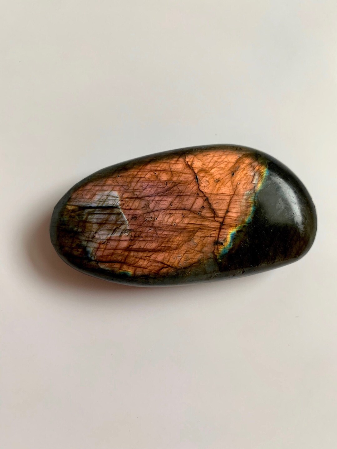 Orange Pink Purple Rainbow Double Flash Labradorite Natural Polished ...