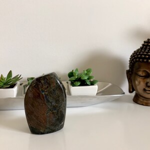 Large Double-sided Pink Rainbow Flash, Natural Pink Polished Freeform ...