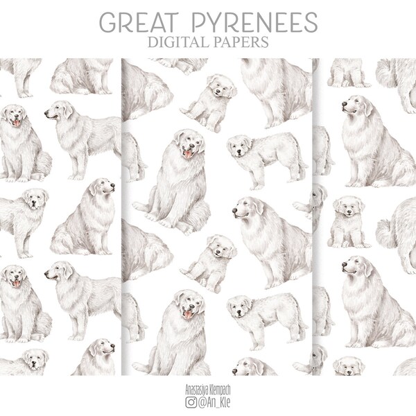 Great Pyrenees Dogs - Etsy