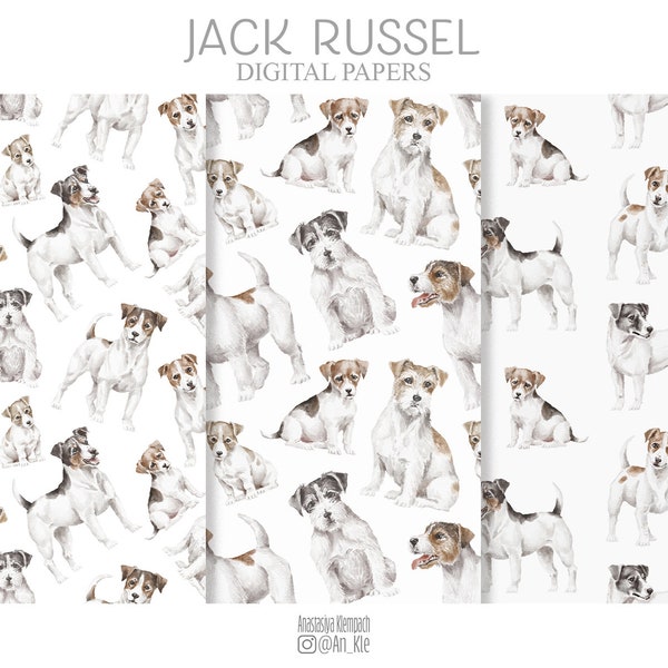 Jack Russell Fabric - Etsy
