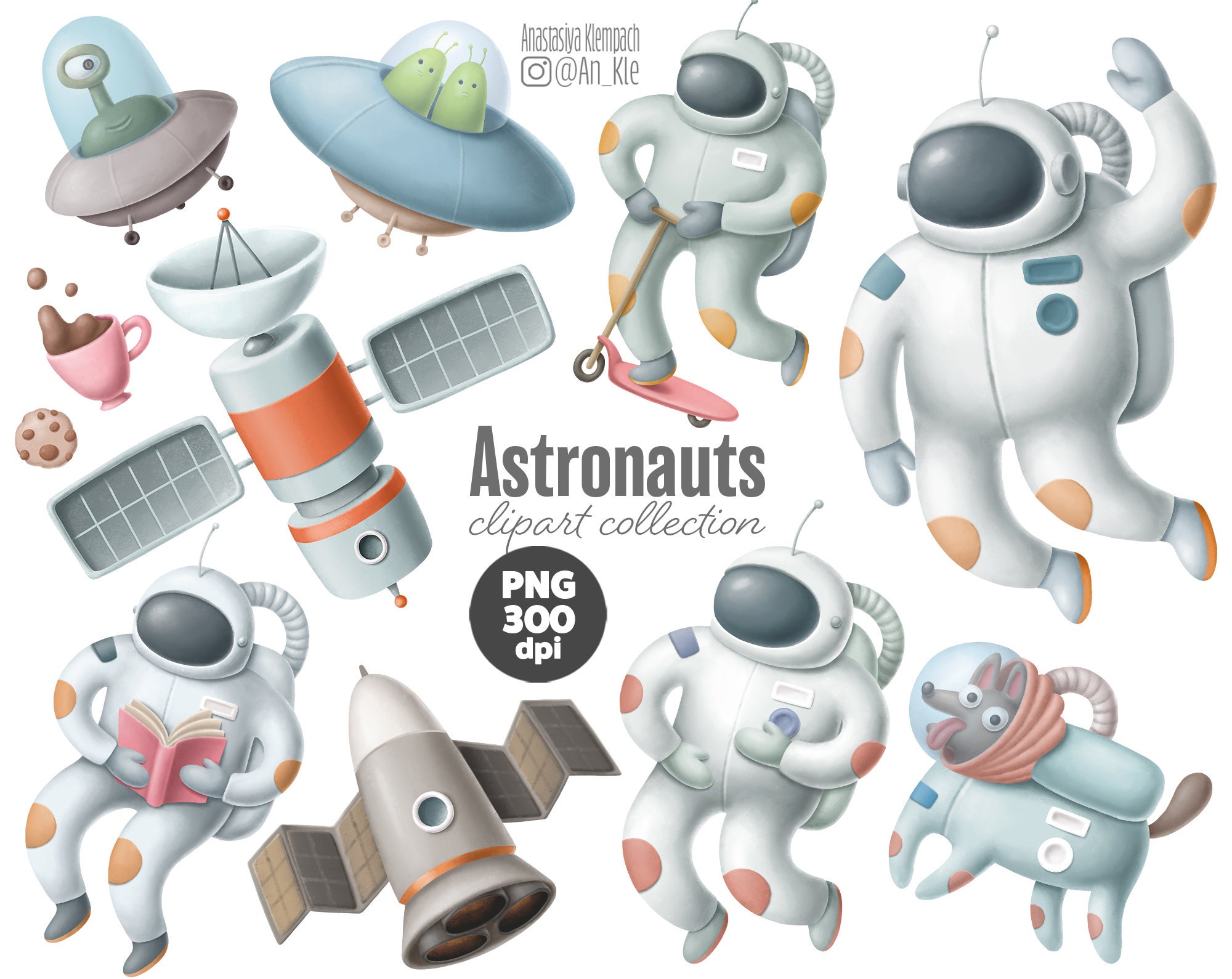 Astronaut Spaceship Clip Art