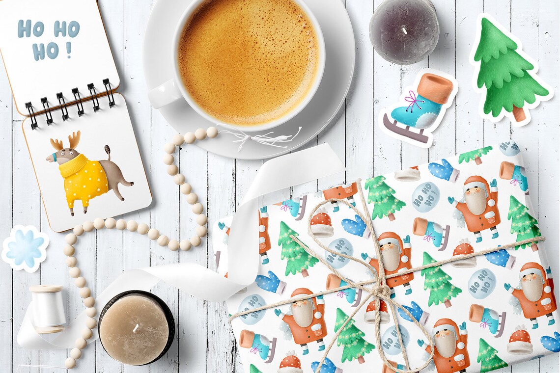 Christmas Digital Clipart Png Christmas Animals Characters - Etsy