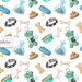 Dog Items Digital Papers, Seamless Dog Background, Dog Digital Paper ...