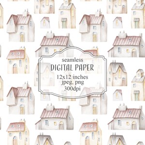 Countryside Digital Papers and Borders, Seamless Patterns, Cottage Core ...
