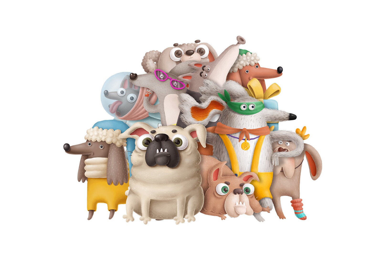 Dog Png Clipart Bundle Cute Funny Dogs and Puppies Images - Etsy