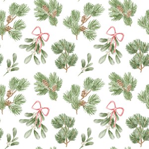 Christmas Digital Papers Pack, Watercolor Xmas Background, Winter ...
